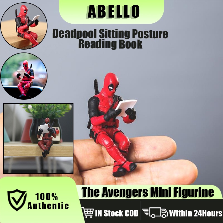PVC Mini Deadpool Action Figure Model Car Interior Ornament Collection ...