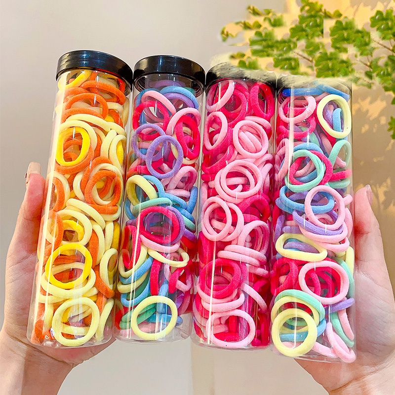 100pcs/box pony tail for kids girl set baby hair tie Pang Ipit Sa Buhok For Kid | Shopee Philippines