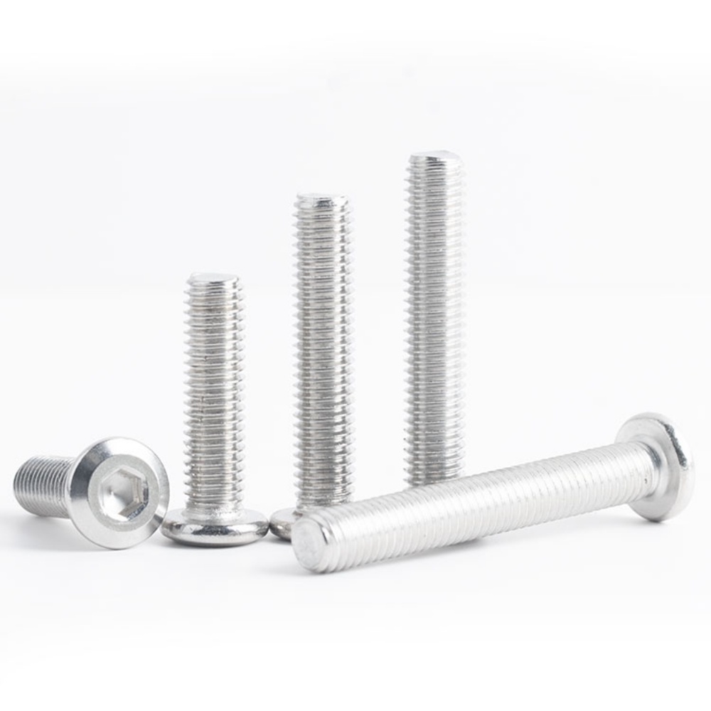 [WDY] 304 Stainless Steel Flat Head Chamfering Screw Round Beveled Hexagon Socket Bolt M2/M3/M4 ...