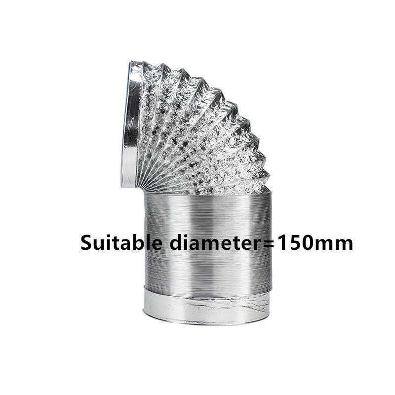 3M 5M Aluminum Foil Retractable Ventilation Duct Insulation Duct Hose ...