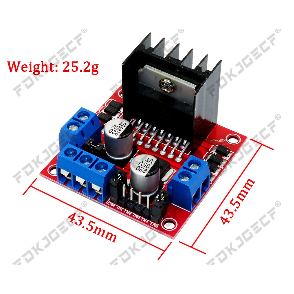 Mini L298N driver board module L298N stepper motor smart car robot ...