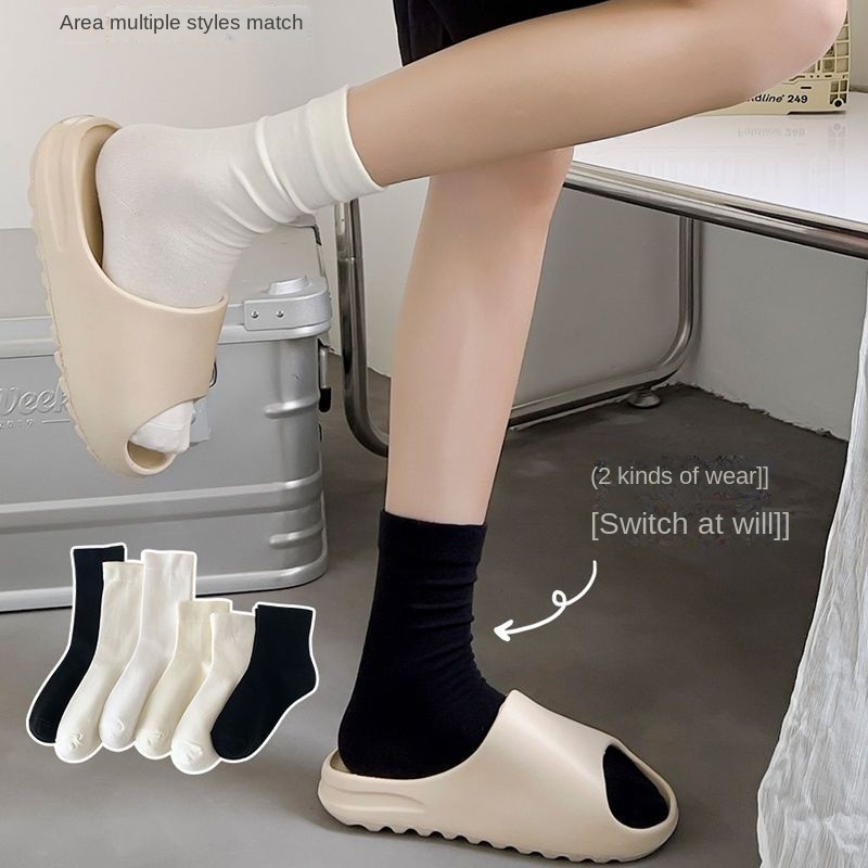Black and White Socks Female Student Lolita JK Role Play Socks Ins ...