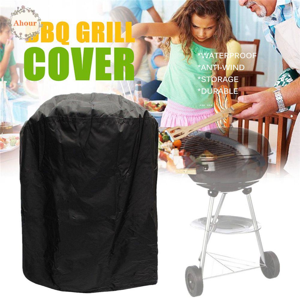 AHOUR BBQ Cover Heavy Duty Round Rain Outdoor Barbecue Charcoal Grill ...