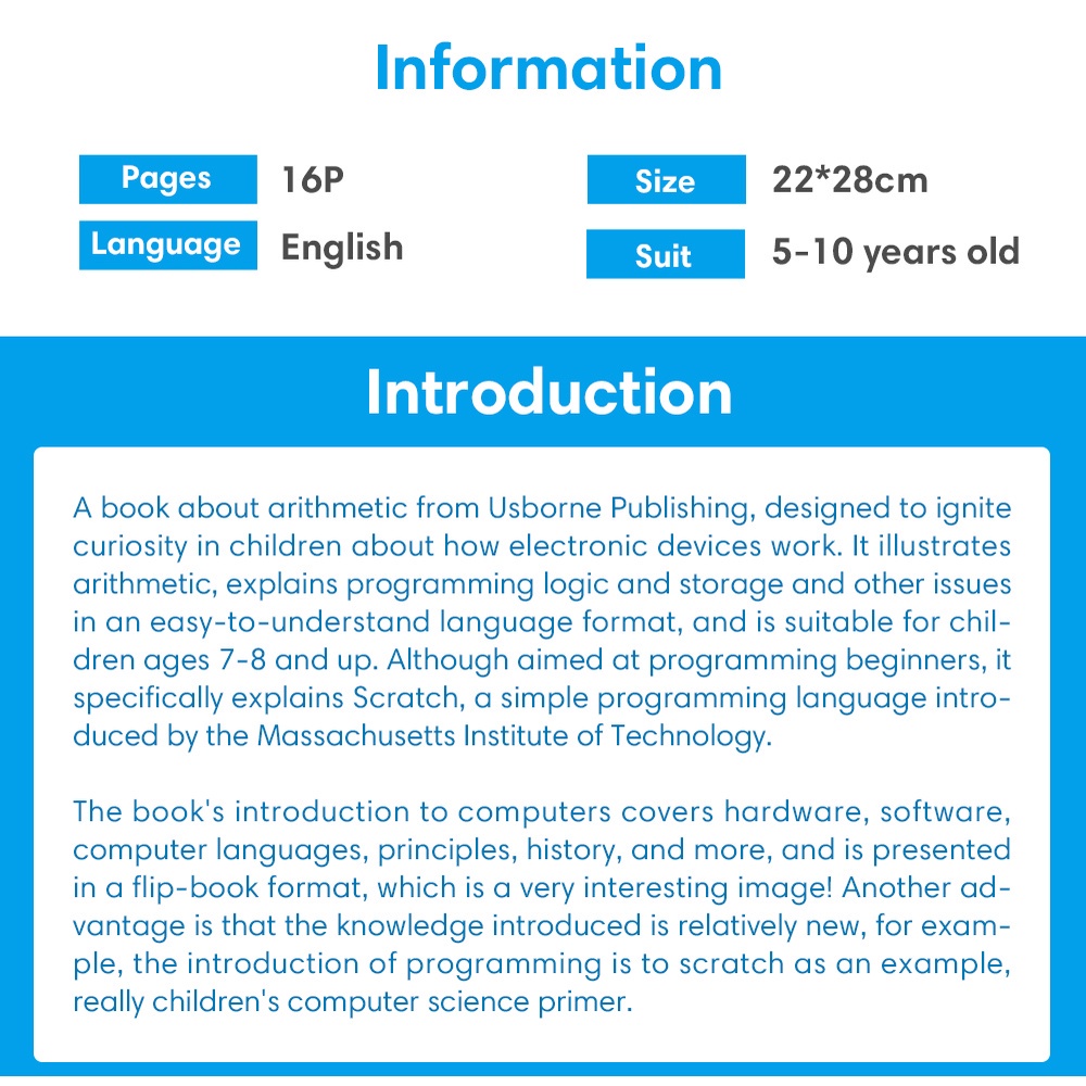 Usborne Lift The Flap Computers and Coding 3D Flap Board Book for Kids Children English Picture ...