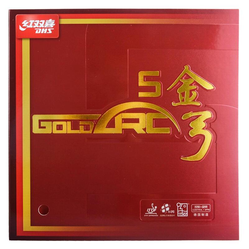 Original DHS GOLDARC 5 Table Tennis Rubber (Made in Germany) | Shopee ...