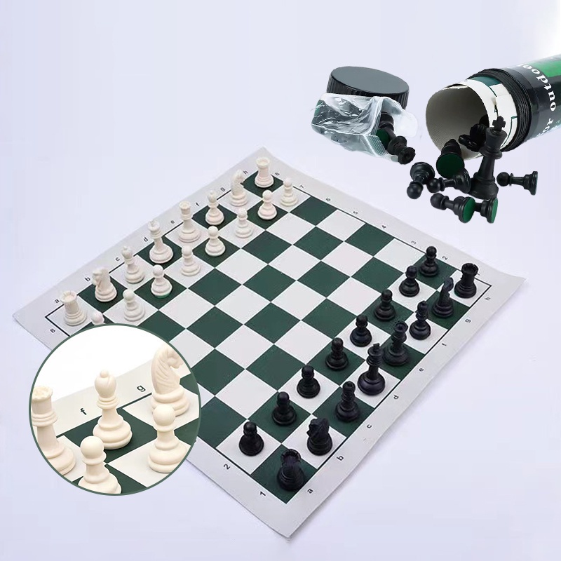 Folding Chess Board Pieces Set Chess Board Tournament Size 50x50cm ...