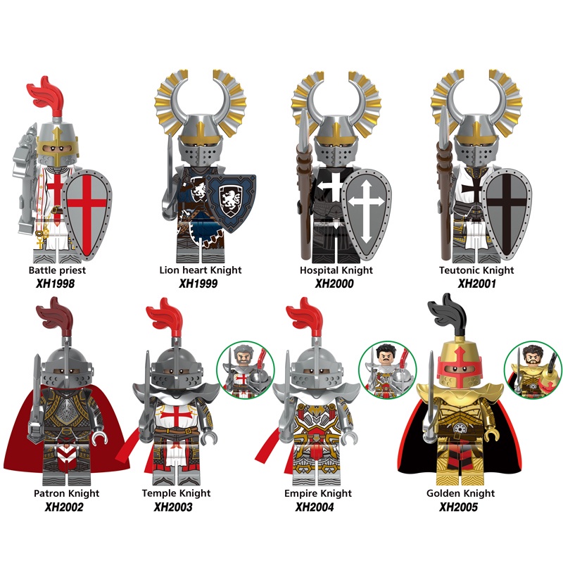 Medieval Knights Soldier Army Lion Heart Empire Knight Battle Priest ...