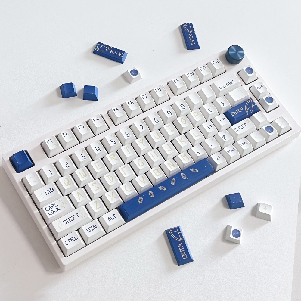 PBT Constellation Keycaps 123Keys/Set Cherry Profile DYE-SUB DIY Custom ...