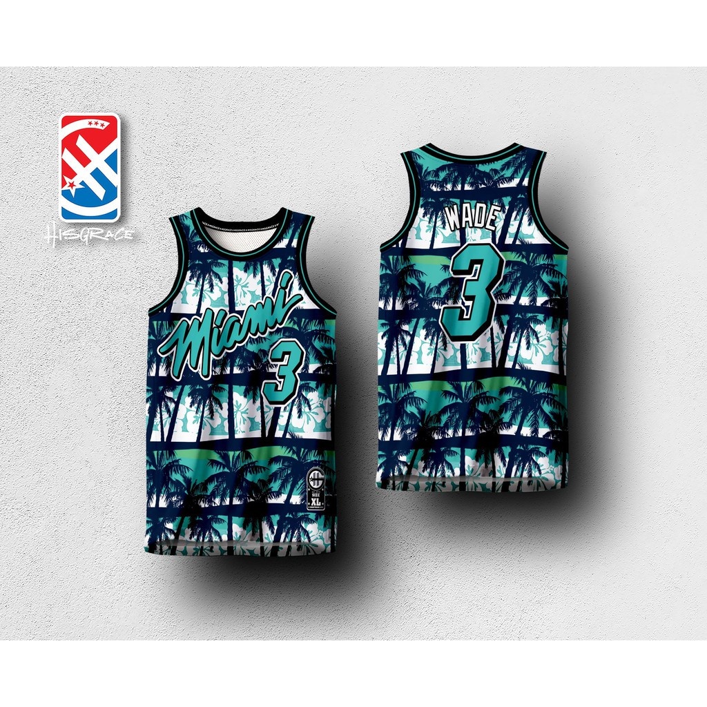 MIAMI HEAT SUMMER WADE HG CONCEPT BASKETBALL JERSEY FREE CUSTOMIZE NAME ...