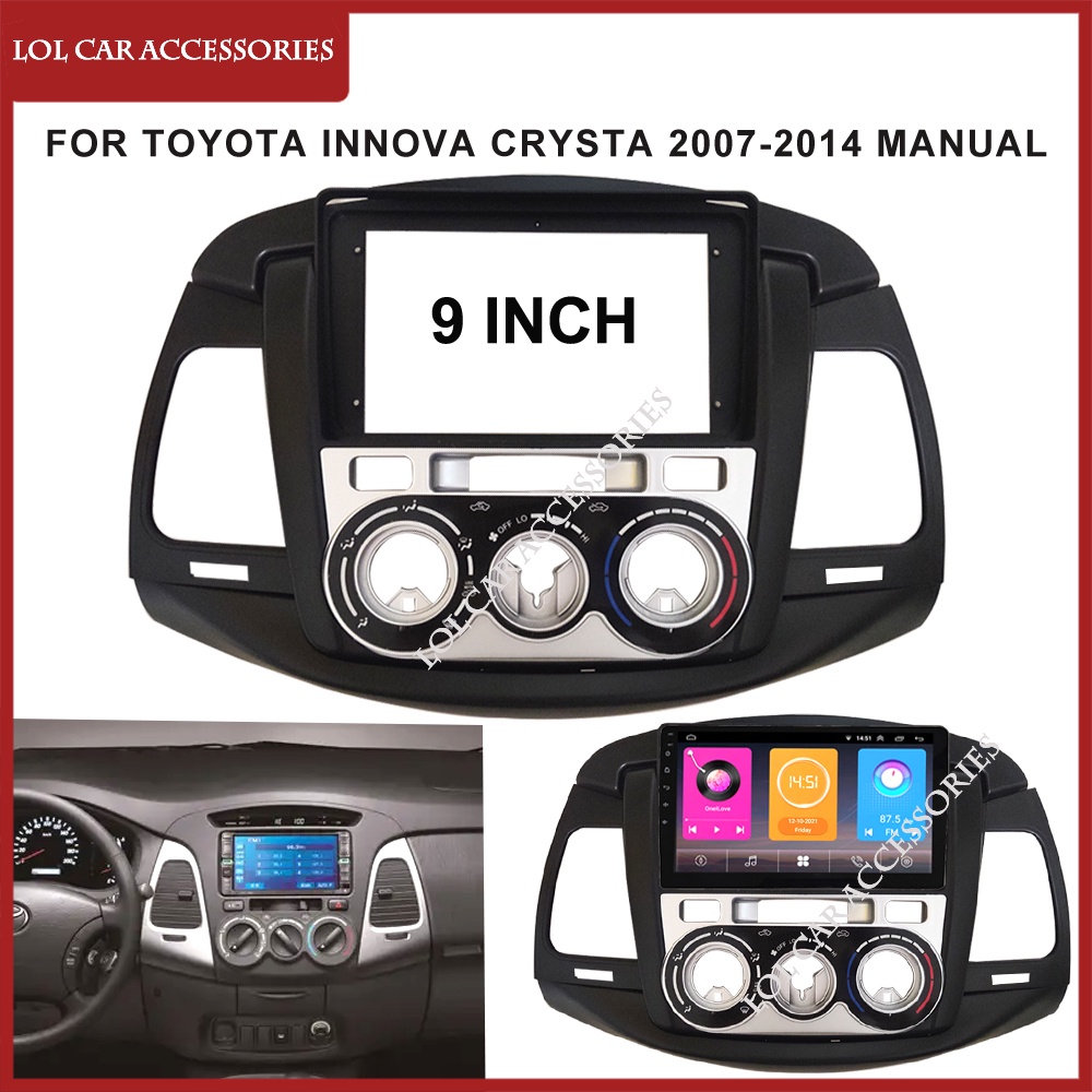 9 Inch For TOYOTA Innova CRYSTA 2007-2014 Manual Car Radio Android ...