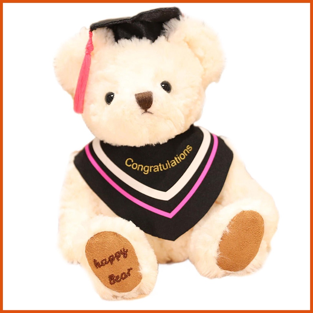 2022 Graduation Teddy Bear Soft Stuffed Teddy Bear with Black Cap Cute ...