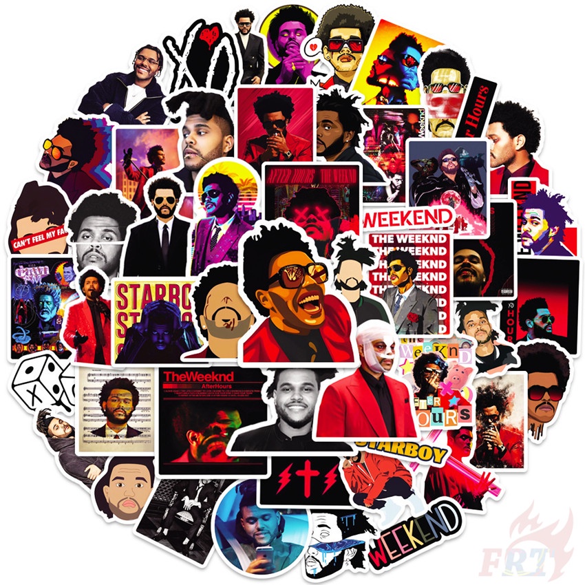 50Pcs/Set The Weeknd . ♬ Music Album Starboy Series 01 Stickers DIY ...