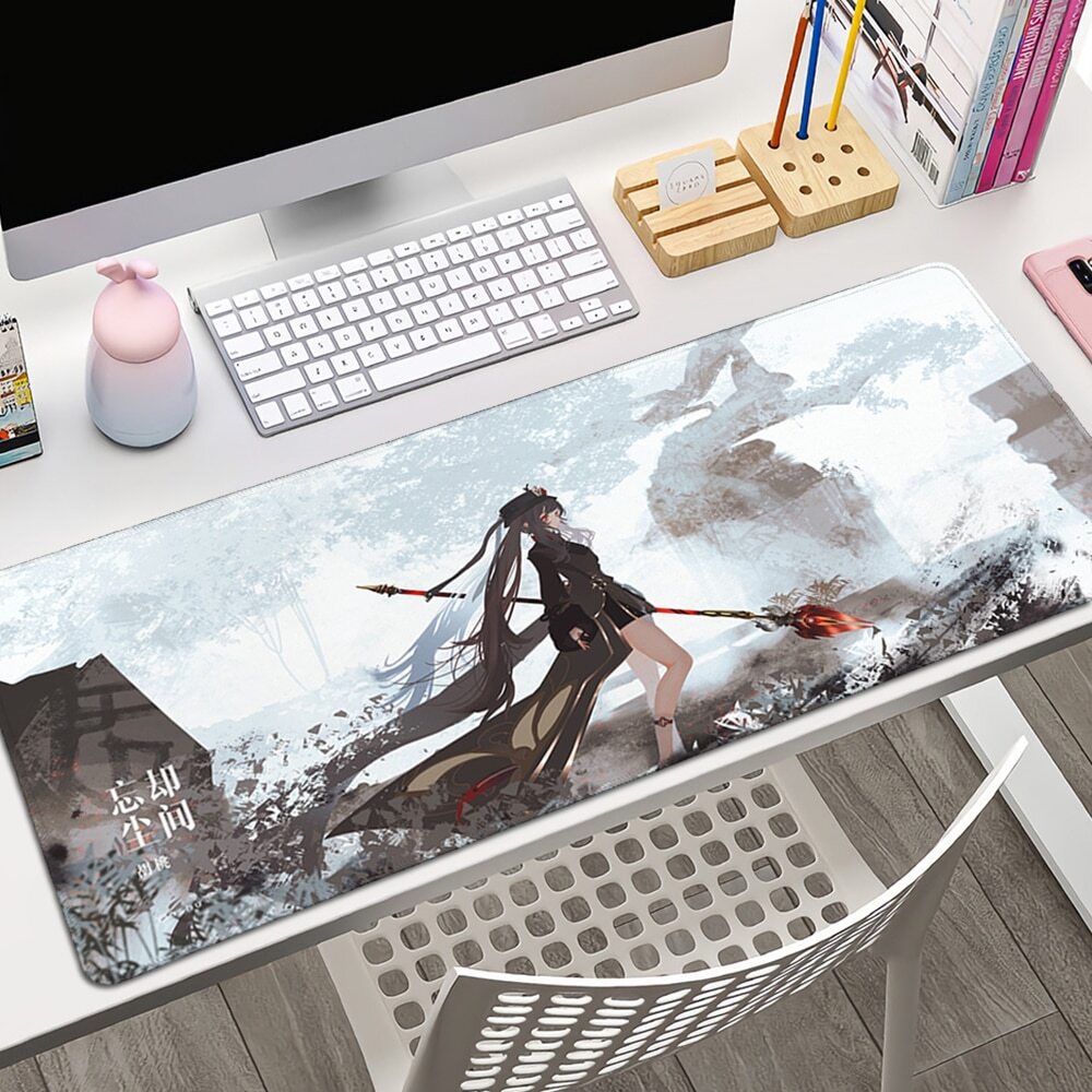 Genshin Impact Hu Tao Non-slip Lockedge Table Mat Student Mousepad ...