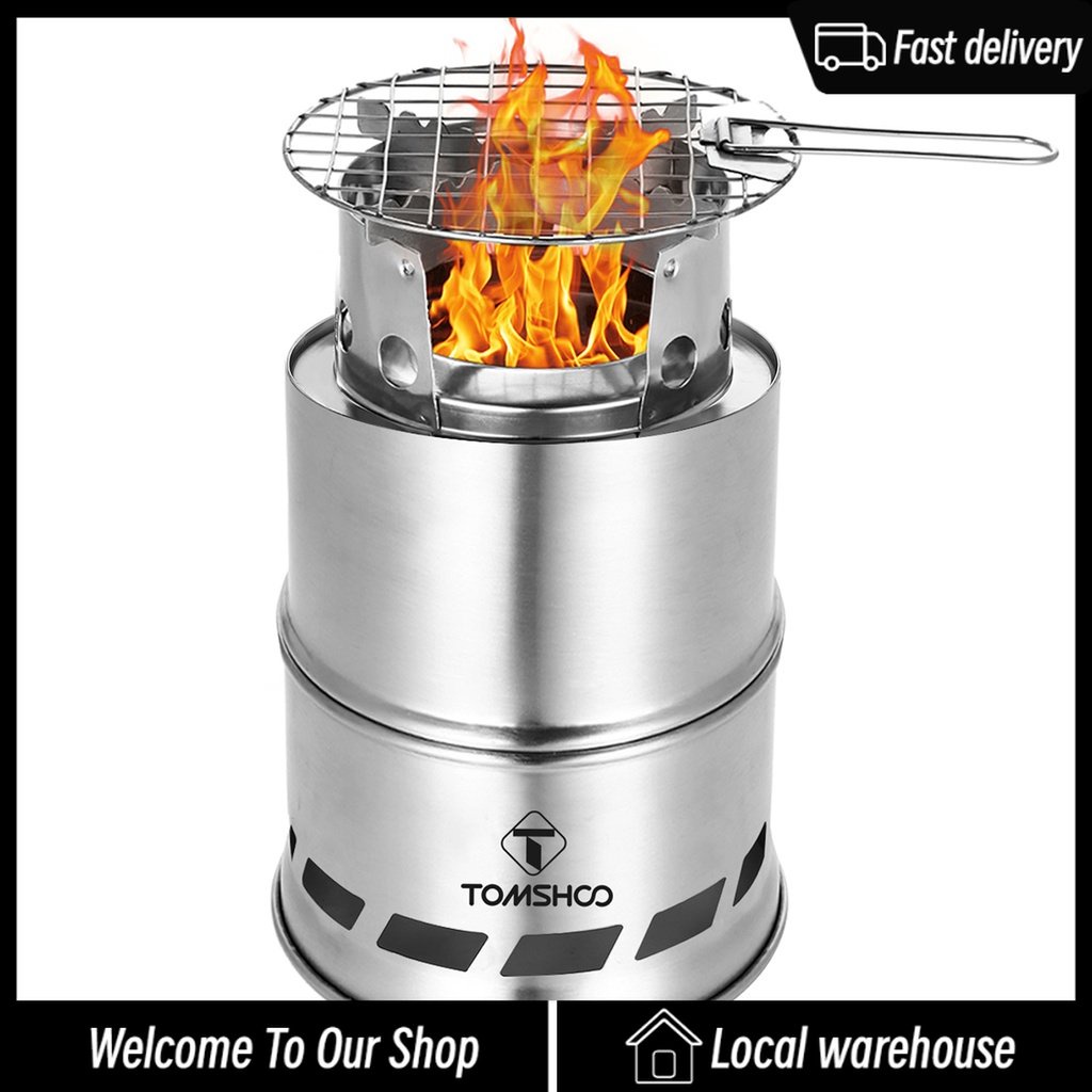 [Fast delivery]Portable Folding Windproof Wood Burning Stove Compact ...