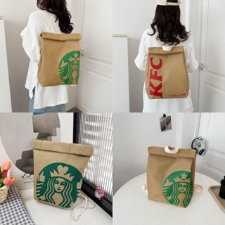 KINGS Backpack, Canvas Large Capacity KFC Backpack, Ins Letter ...