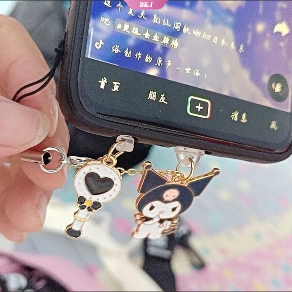 Sanrio Kuromi Melody Anime Dust Plug Charm Kawaii Charge Port Anti Dust ...