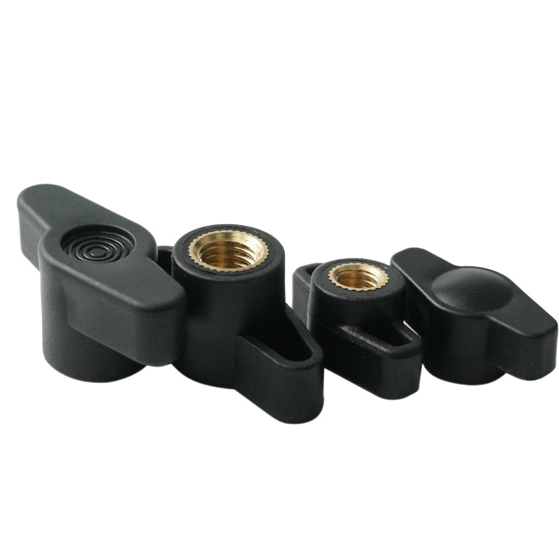 [KZS] Flat-shaped Rubber Head Copper Nut Plastic Handle Nut Z-Shaped ...