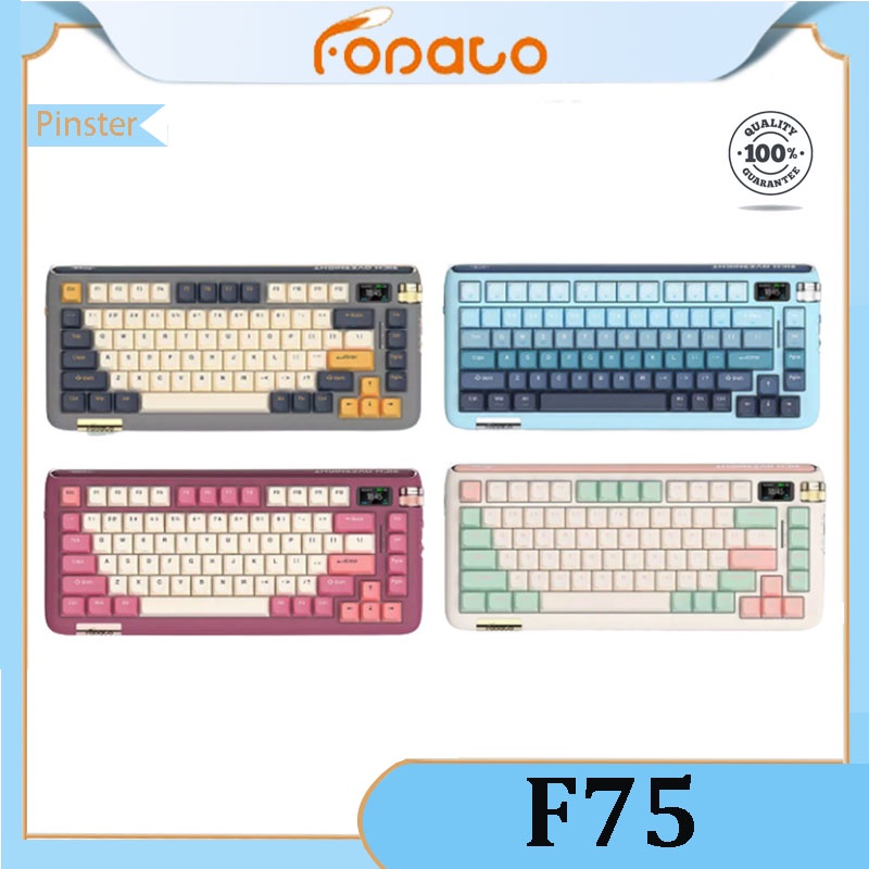 FOPATO F75 three mode Hot swap RGB mechanical keyboard | Shopee Philippines