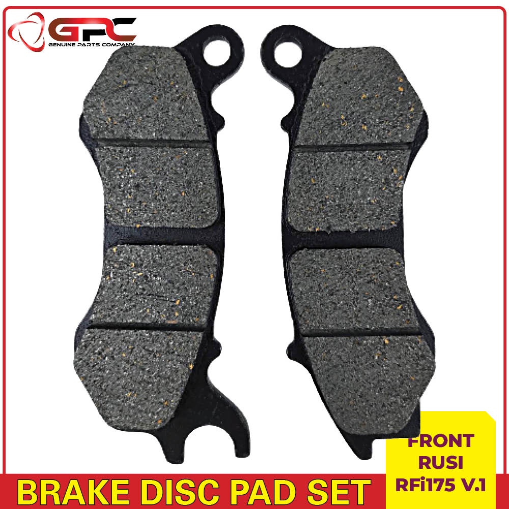 GPC RUSI RFi175 VERSION 1 FRONT Brake Disc Pad Set | Shopee Philippines