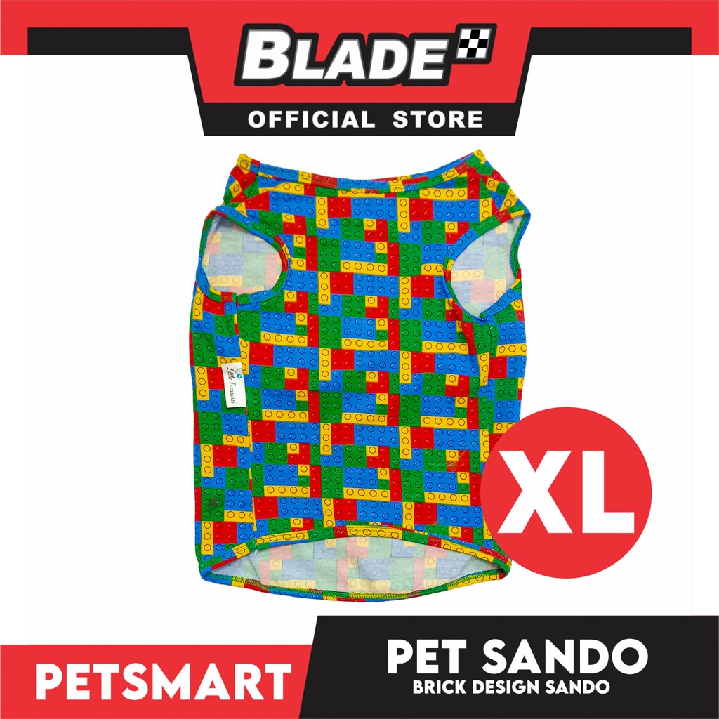 Pet Smart Brick Design Piping Sando Perfect Fit for Dogs and Cats (XL ...