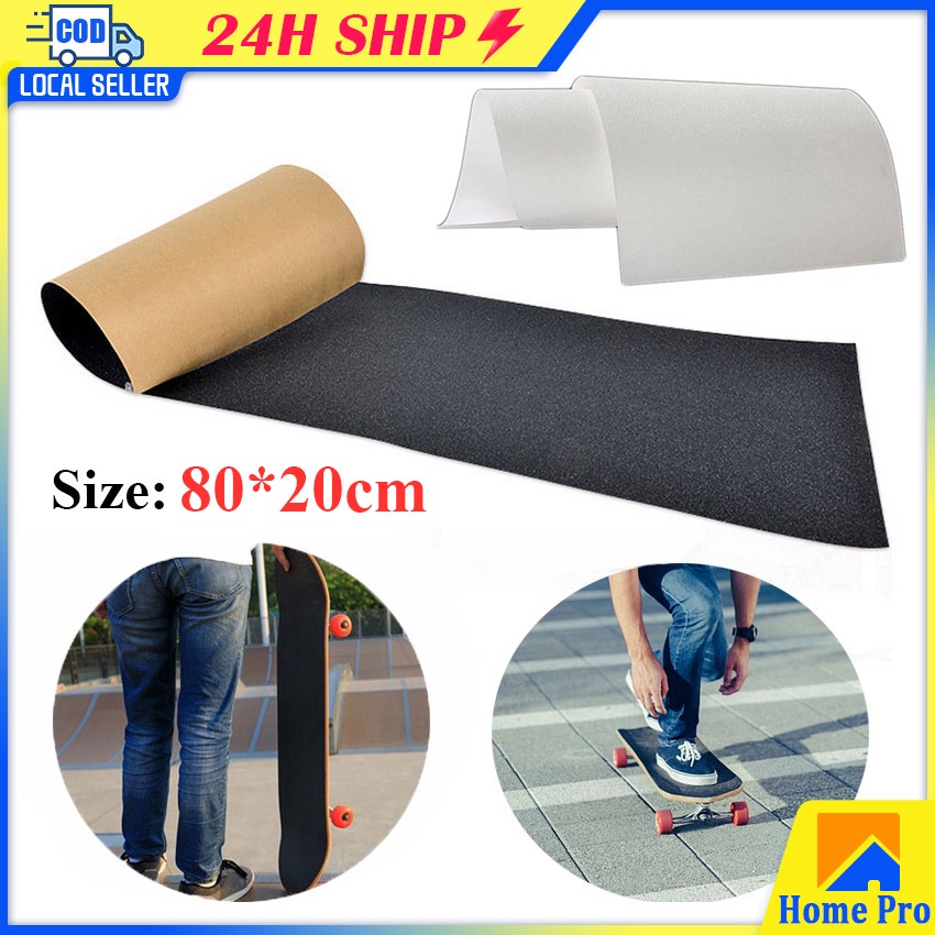 84*23CM Skateboard Sandpaper Professional Black Skateboard Deck ...