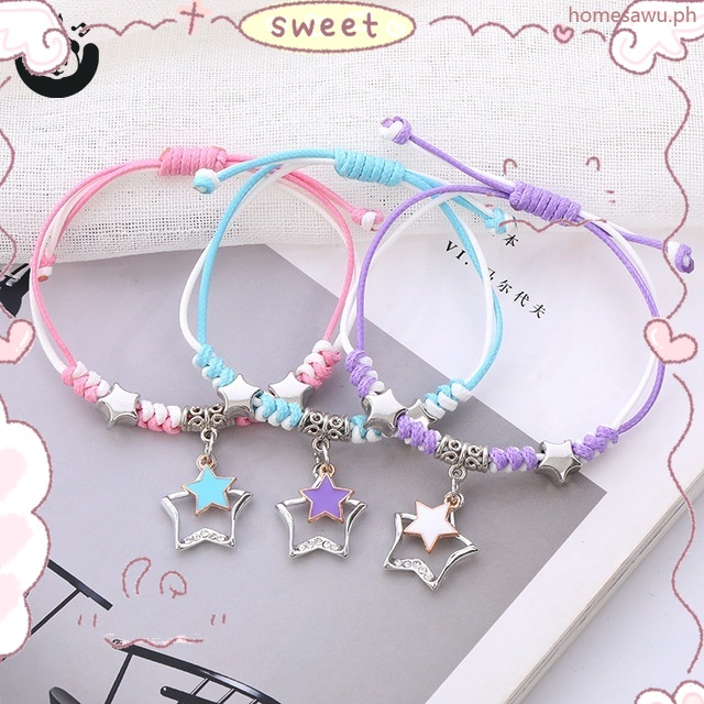 3Pcs/Set Bracelet for Girl Adjustable Cute Cartoon Pendant Fashion ...