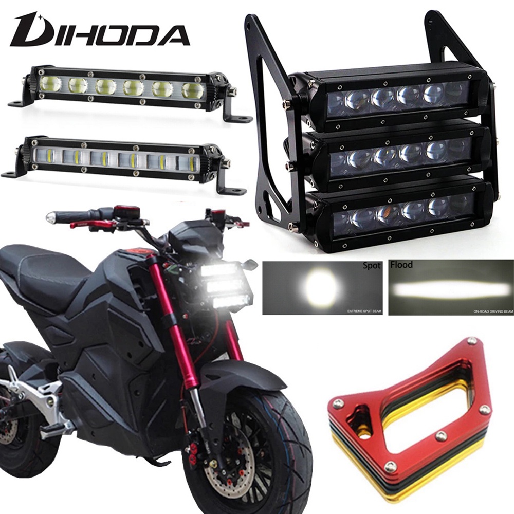 Motorcycle Headlights 54W 12V 3400LM LED Modified three-layer Front ...