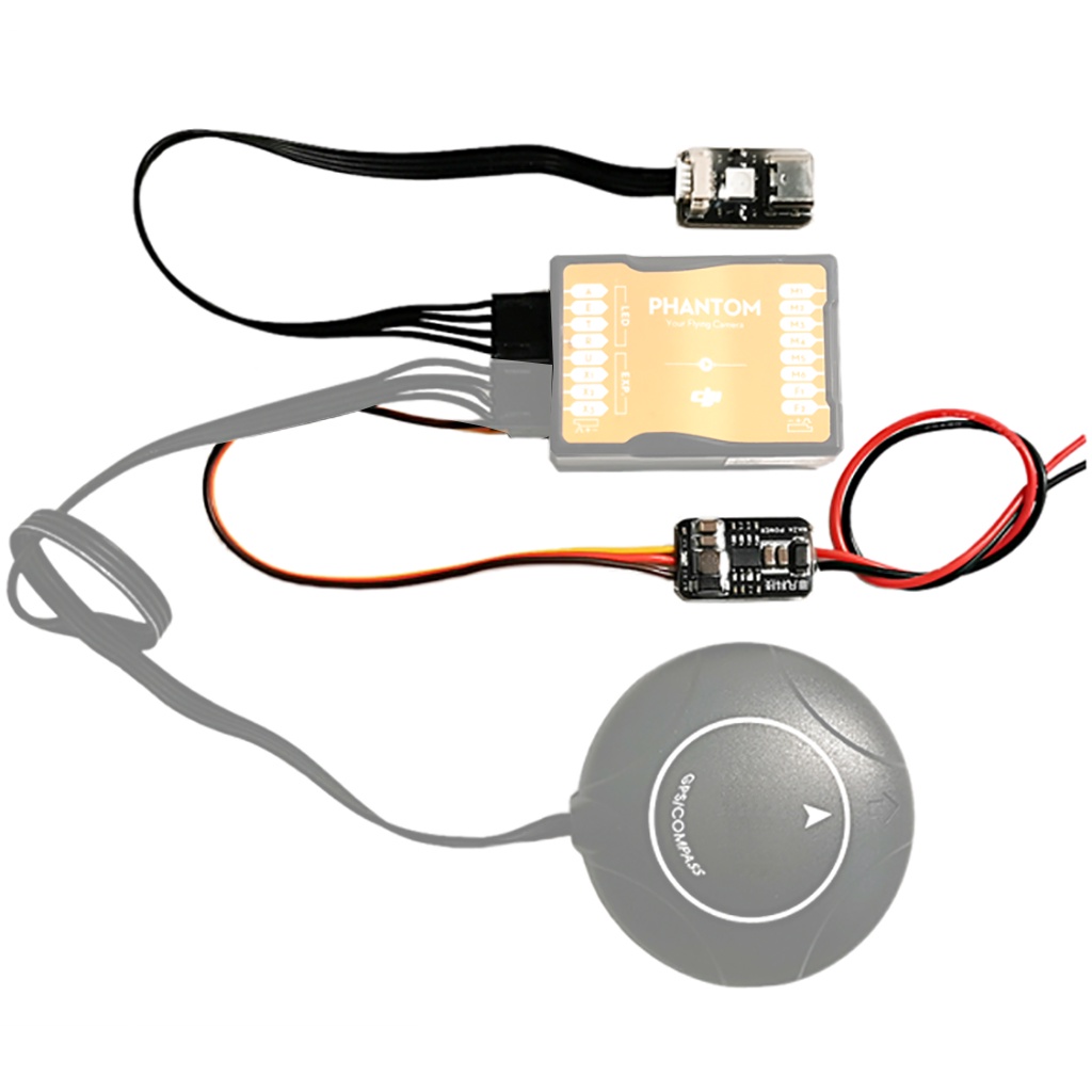 FPV Drone LED Parameter Adjustment Board Type C Port 2-6S Power Module for DJI NAZA LITE/V2 ...