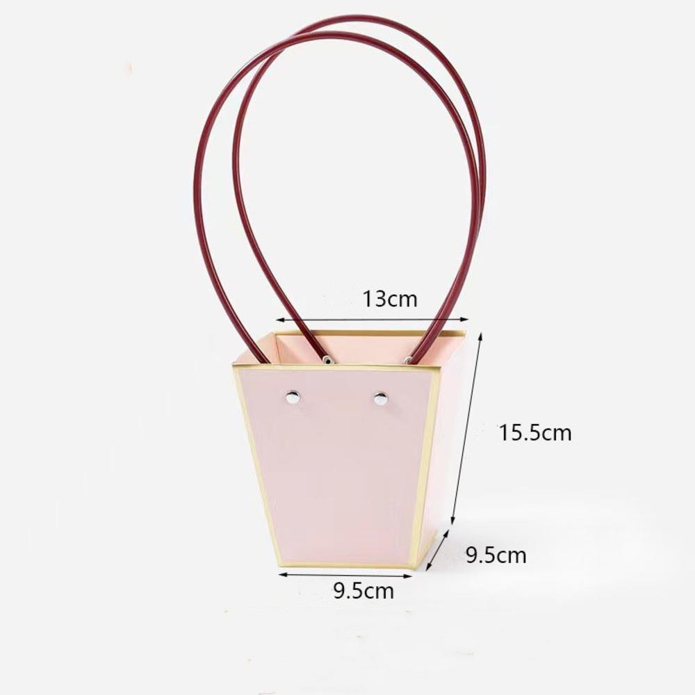 Portable Flower Box Waterproof Paper Handy Gift Bag Kraft Handbag ...