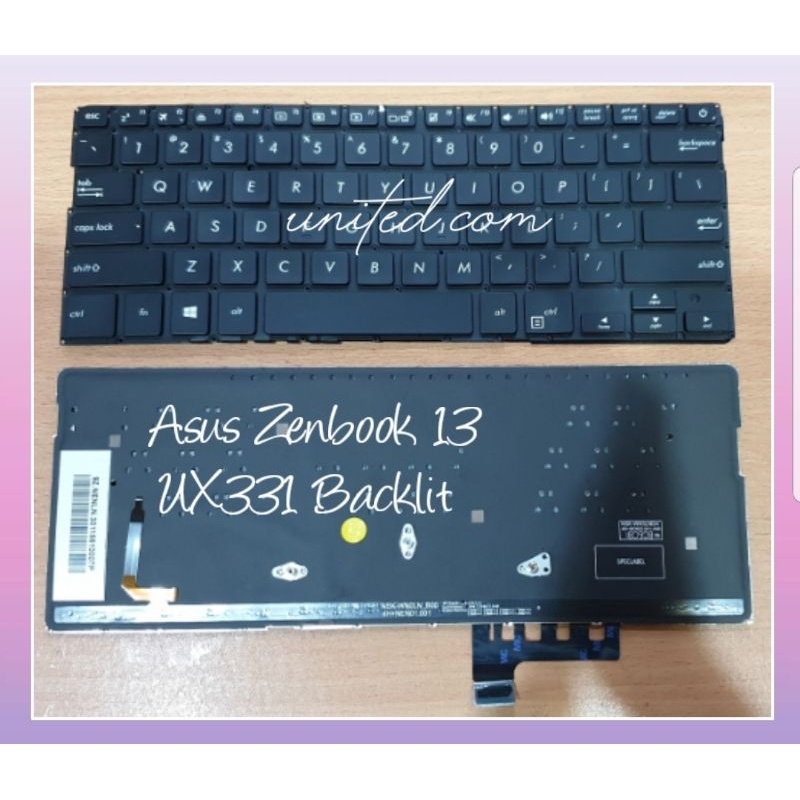 Asus Zenbook 13 UX331 UX331U UX331ua UX331UN UX331F Backlit Keyboard ...