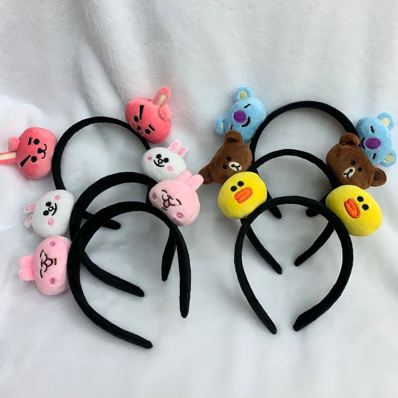 KPOP BTS BT21 Cute Headband Hair Band Hoop Cute Cartoon Toys MANG TATA ...