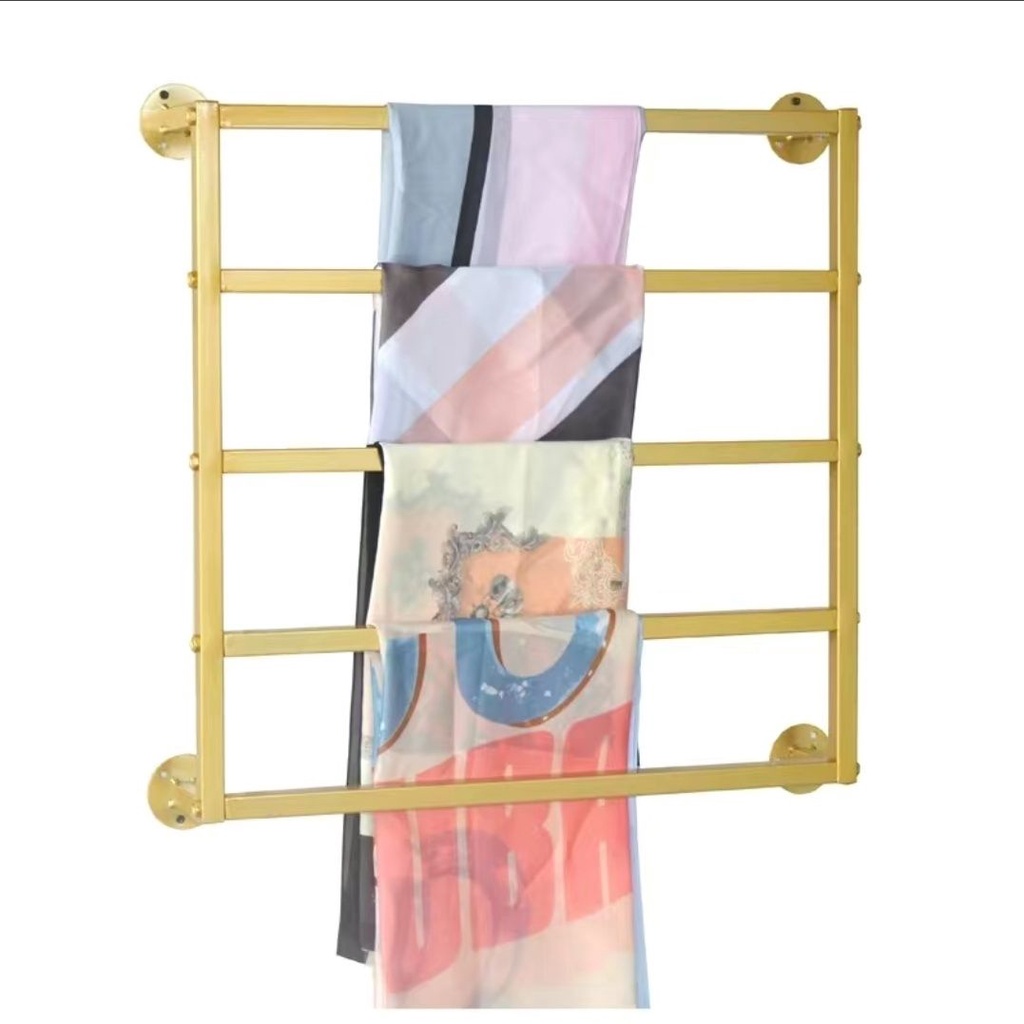 Wall-Mounted Scarf Silk Scarf Display Rack Wall Multi-Layer Sample ...