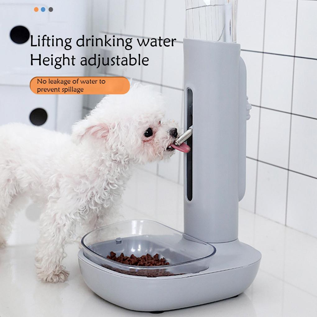 Pet Dog Water Dispenser Automatic Adjustable Height Universal Standing ...