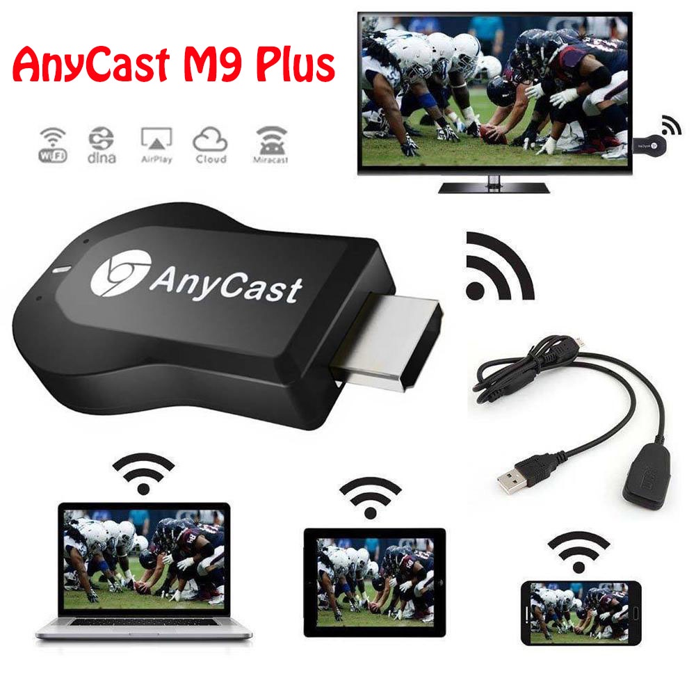 Ready Stock AnyCast M9 Plus Wireless TV WiFi Display Dongle 1080P Hd ...