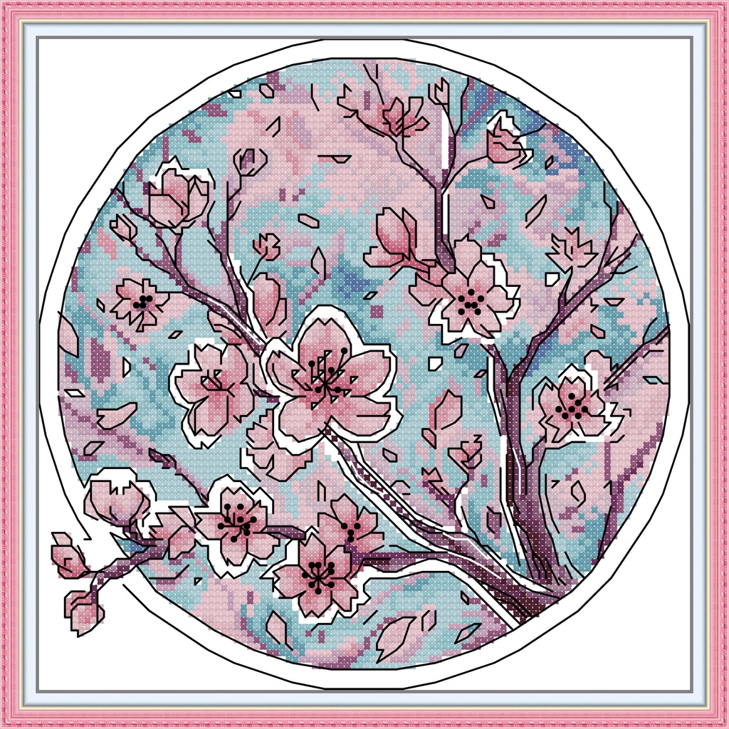 Joy Sunday Stamped Cross Stitch Ktis DMC Threads Chinese DIY Set ...
