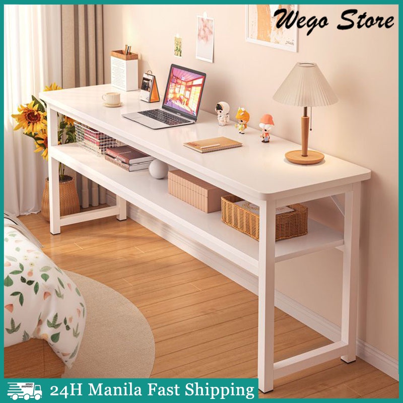 Computer Table Study Table Bedroom Minimalist Long Computer Desk Narrow ...
