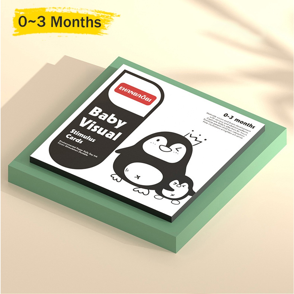 Kissdora Early education montessori toys Visual Stimulation Cards ...