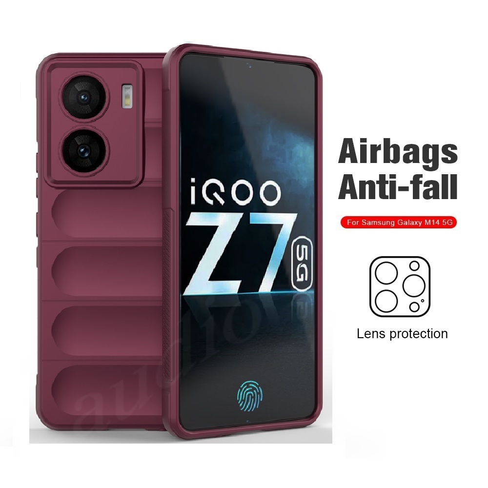 Matte Liquid Silicon Phone Case For Vivo IQOO Z7 Z7x Z9 Z9x 5G Case ...
