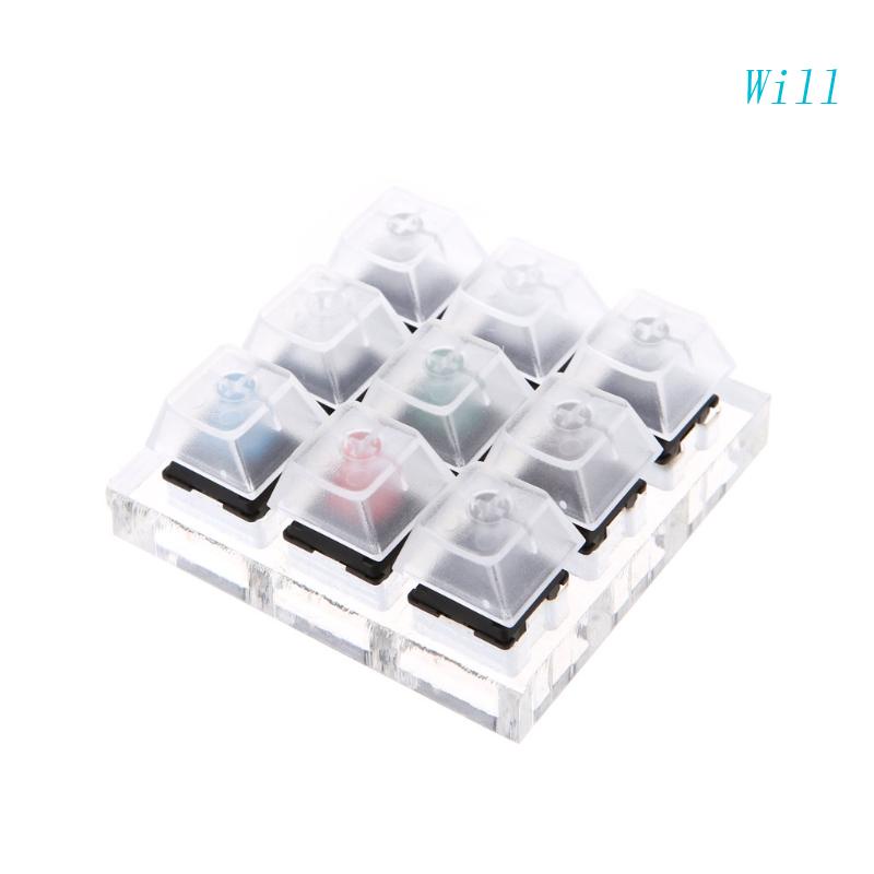 Will 9 Switches Testing Kit for Cherry MX Mechanical Keyboard Switch ...