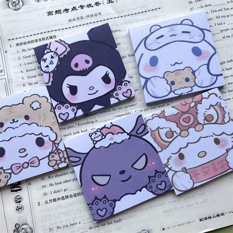Sanrio Sticky Notes Cute Ins Style Good-looking Message Sticker Student ...