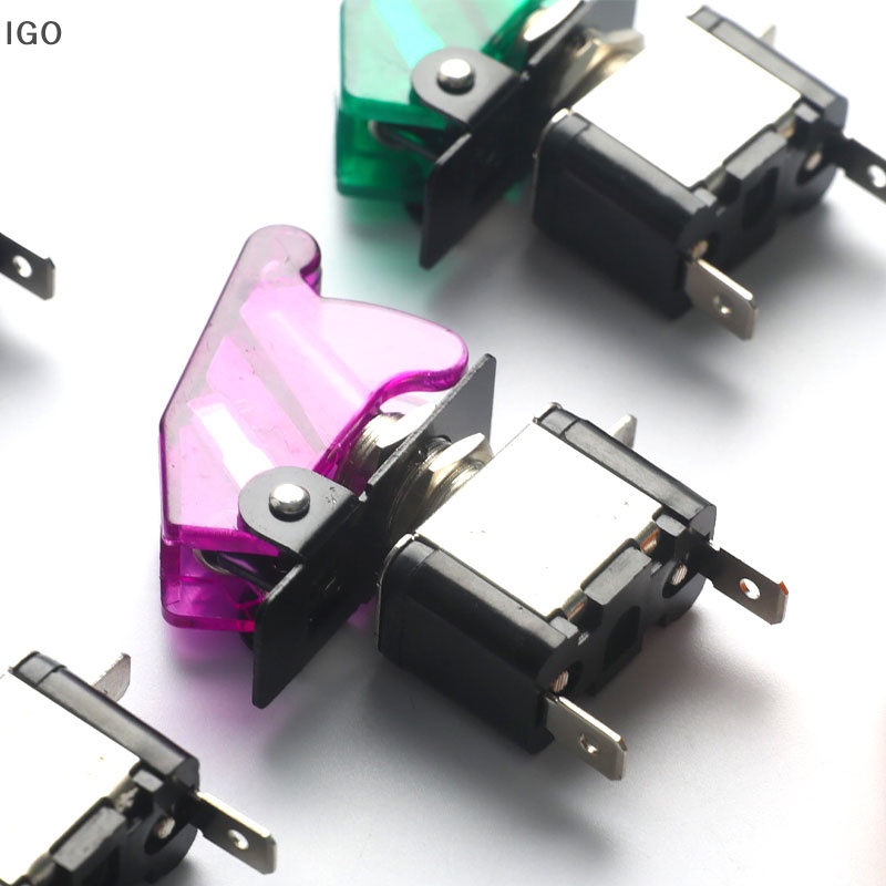 IGO Car Truck Illuminated Led Toggle Switch Safety Aircraft Flip Up ...