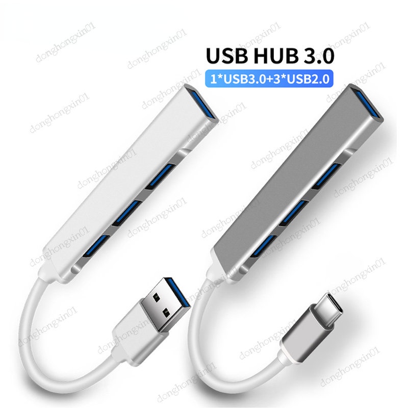 USB HUB Multiple Type C Hub Converter USB Splitter 4 Ports Hight Speed ...