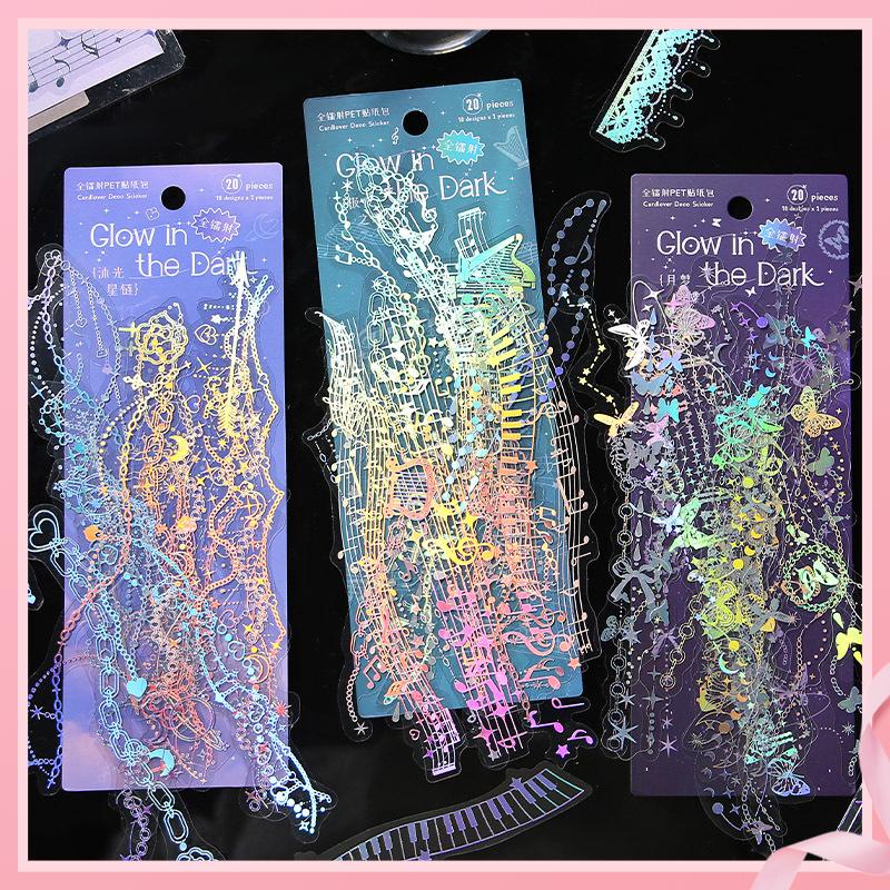 Ang Sticker Wrapped Firefly Flowing Light Series Fantasy kulay na Guka ...
