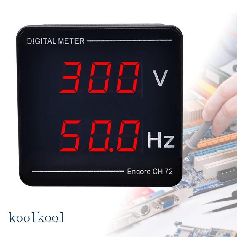 Kool High-precision Digital Meter Voltmeter Frequency AC50-500V 10-99 ...