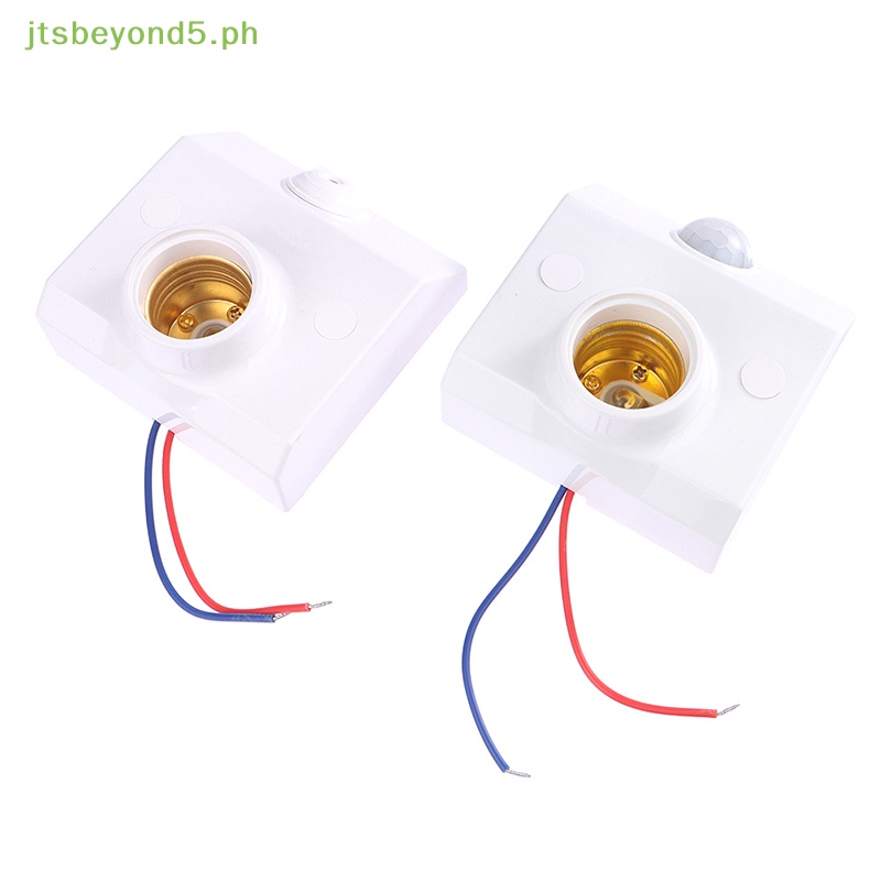 # JTPH # Automatic Human Body Infrared IR Sensor LED Bulb Light E27 Base Lamp Holder . | Shopee ...