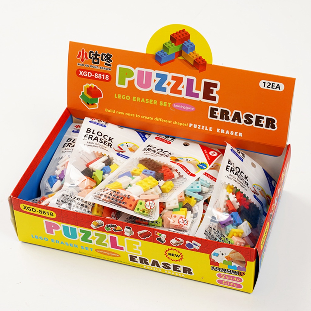 Children Eraser Building Blocks Assembled Eraser Creative Building ...