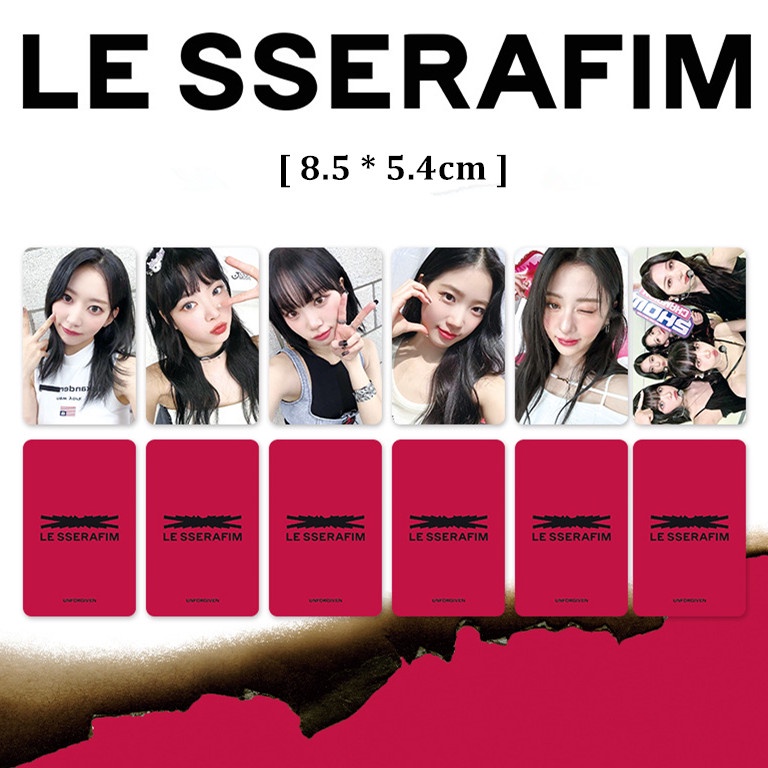 5-7pcs/set (G)I-DLE LE SSERAFIM Photocards I FEEL Album UNFORGIVEN ...