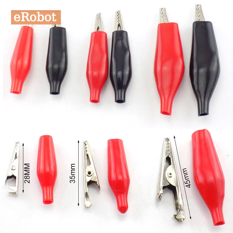 10PCS 28mm 35mm 45mm Metal Alligator Clip Crocodile Electrical Clamp ...