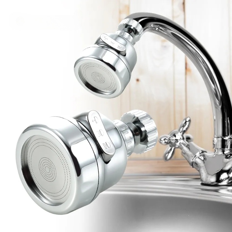 3 Mode Adjustable 360 Degree Swivel Kitchen Sink Faucet Sprayer Head ...