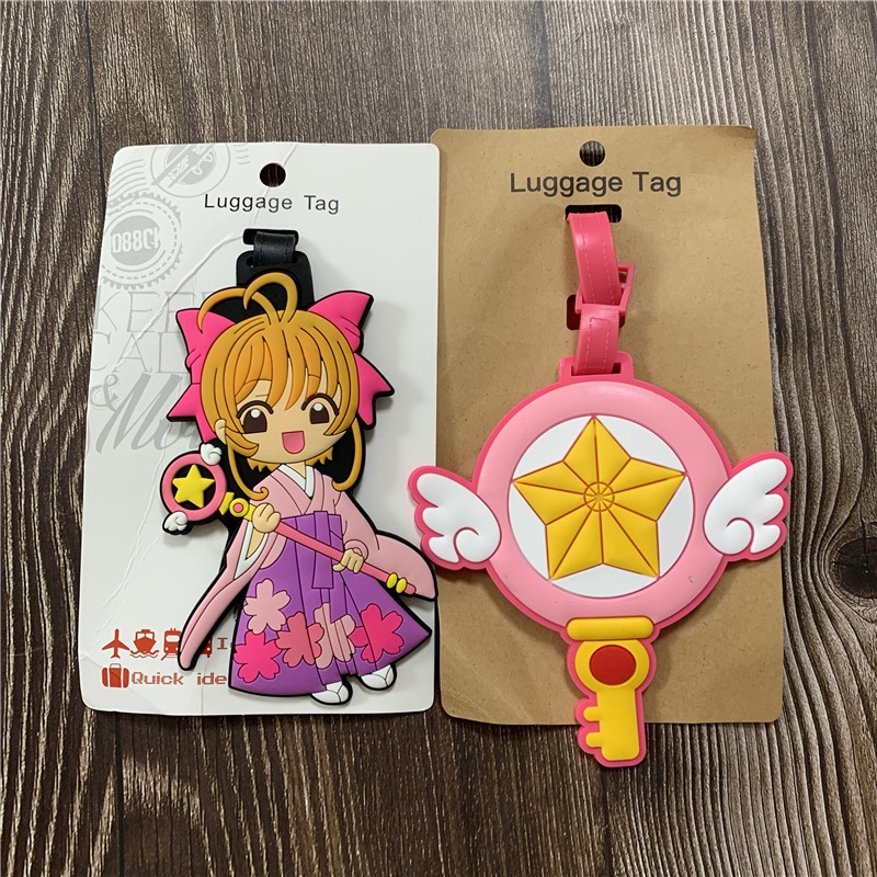 Variety Sakura Magic Wand Name Signboard Cartoon Anime Luggage Tag ...